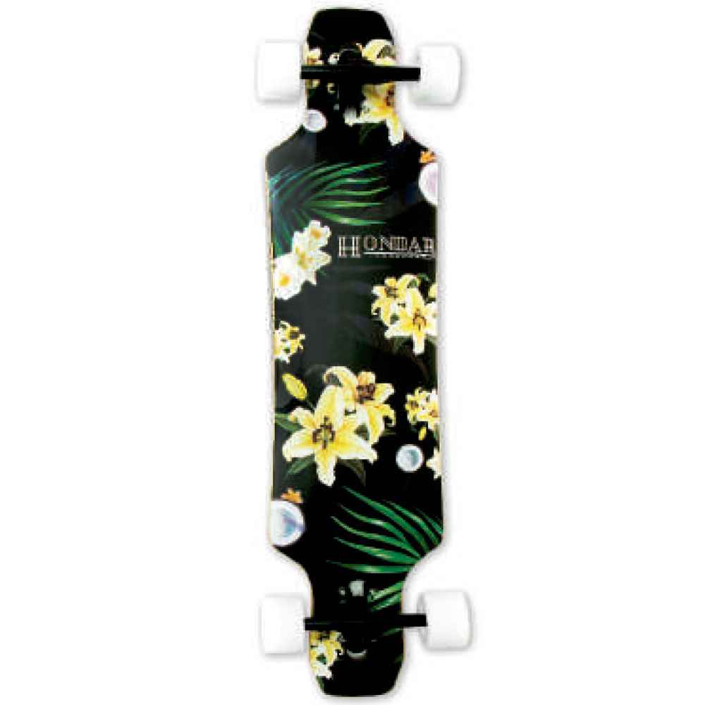 Longboard Hondar Freeride 40" Floral Yellow - Take Over Skateshop